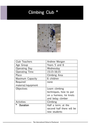 ISB Primary Clubs Booklet | PDF