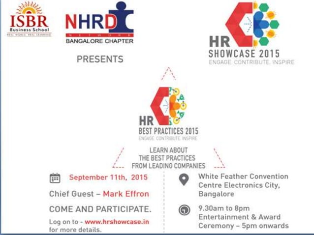 ISBR @ NHRD Showcase 2015 | PPTX