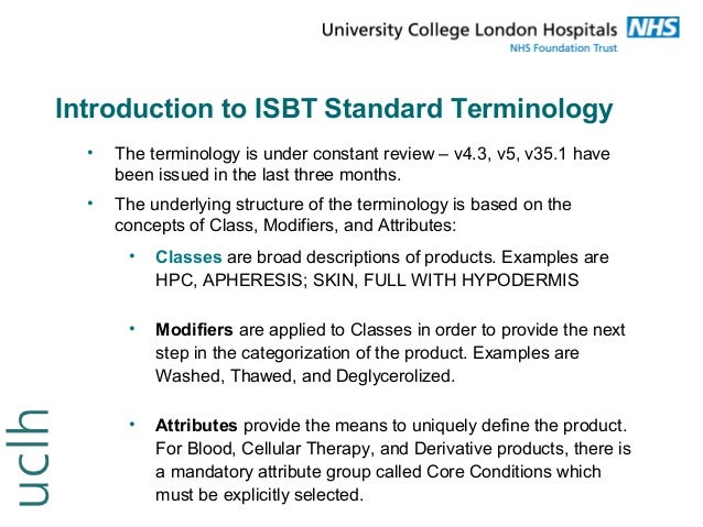 Isbt 128 summary