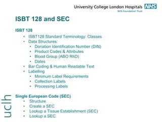 ISBT 128 and Single European Code (SEC) | PPT