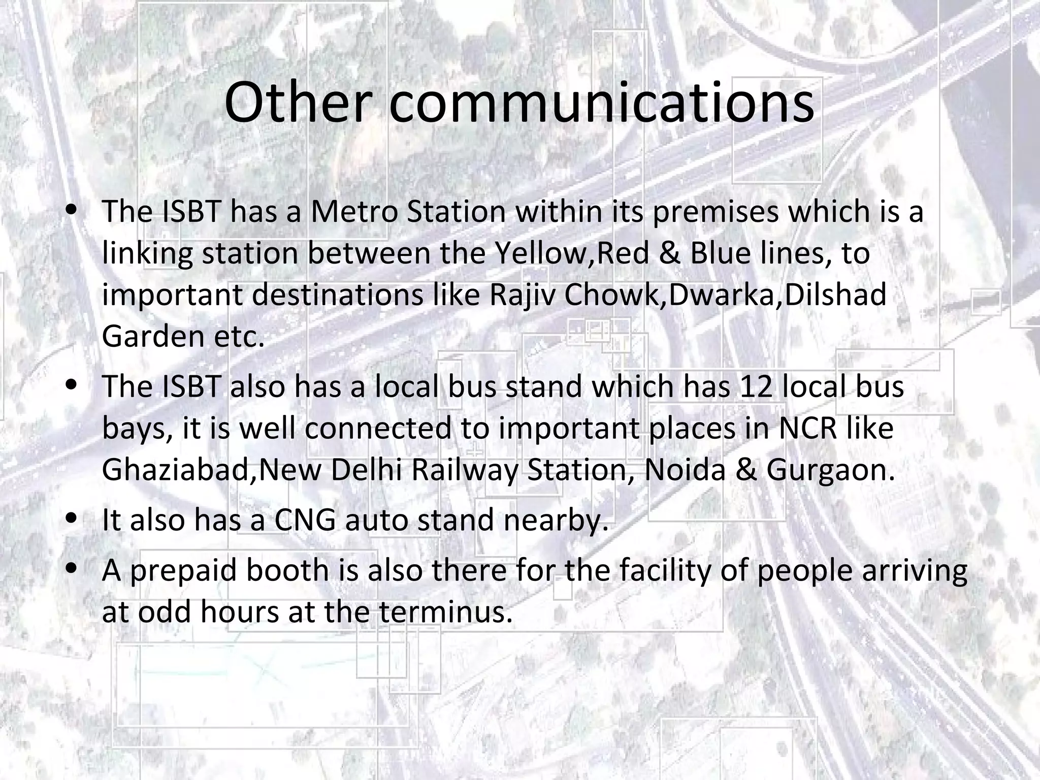 Isbt kashmere gate 2 | PPT