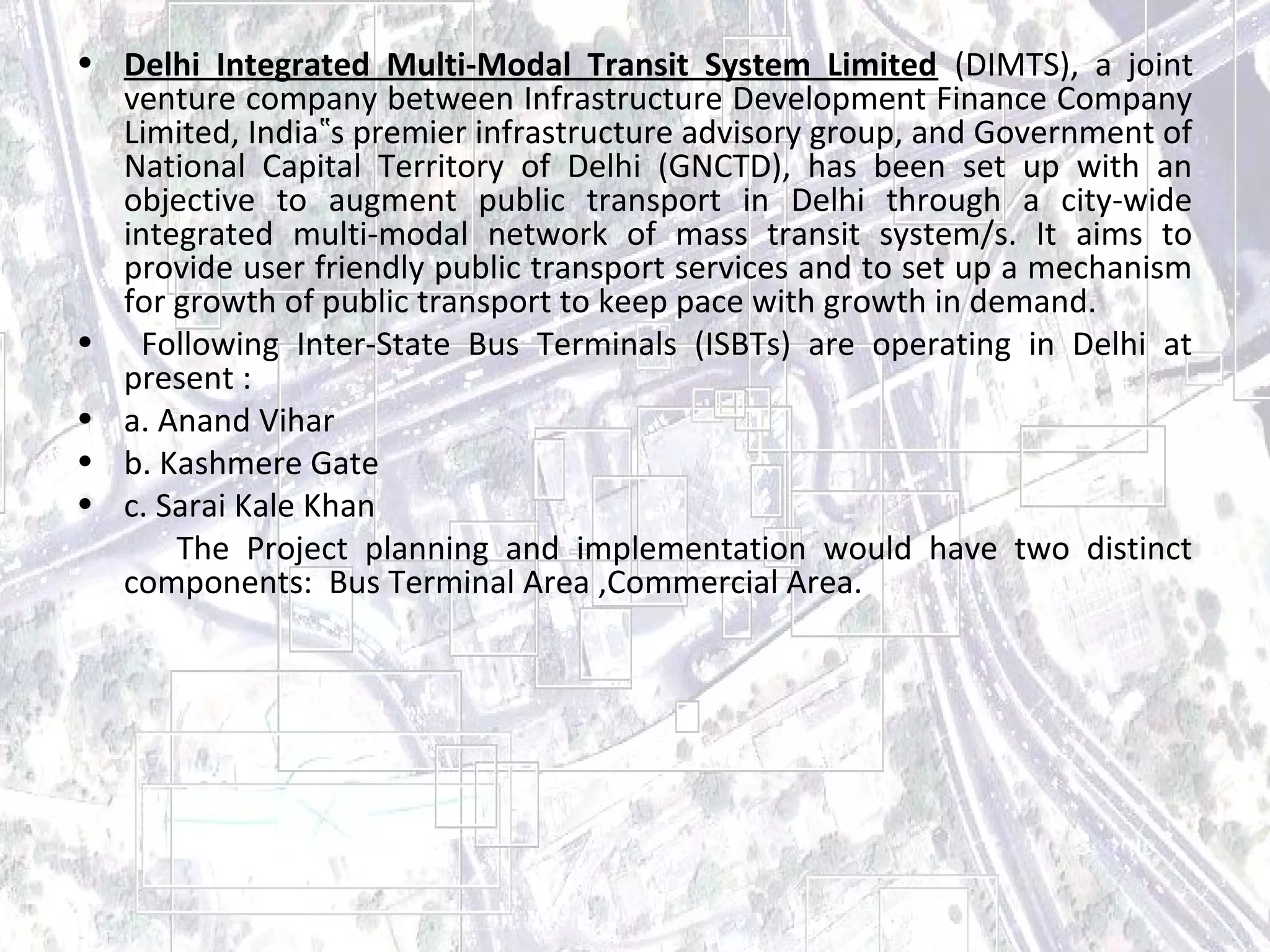 Isbt kashmere gate 2 | PPT
