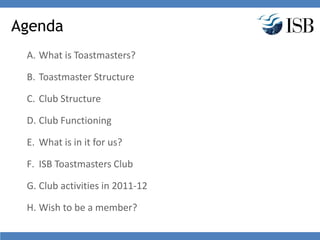 ISB Toastmasters Club | PDF