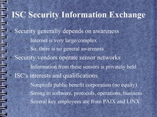 PLNOG 4: Paul Vixie - ISC Services at PLIX | PDF | Internet | Computing