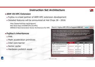 ARM-based Supercomputer from Fujitsu and RIKEN - "Post-K" | PPT