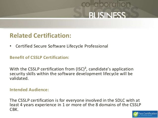 Isc2 Csslp Certified Secure Software Lifecycle Professional Exam 2016