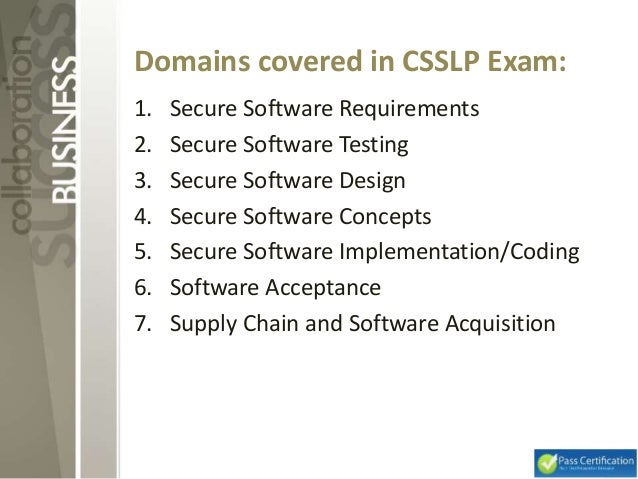 Isc2 Csslp Certified Secure Software Lifecycle Professional Exam 2016
