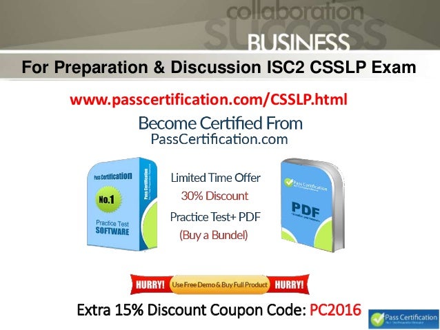 Isc2 Csslp Certified Secure Software Lifecycle Professional Exam 2016