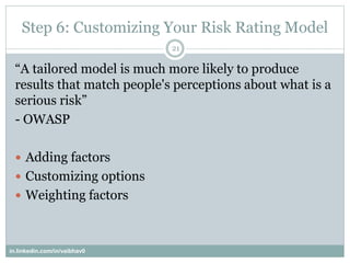 Application Security Risk Rating | PPT
