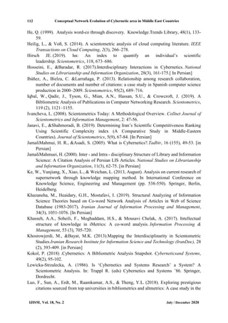 Isc scientometrics system for evaluating research | PDF
