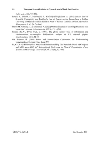 Isc scientometrics system for evaluating research | PDF