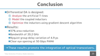 Design of an Area-Efficient Differential Distributed Amplifier Based on the Theory of ...