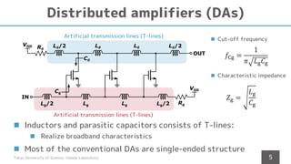 Design of an Area-Efficient Differential Distributed Amplifier Based on the Theory of ...