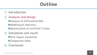 Design of an Area-Efficient Differential Distributed Amplifier Based on the Theory of ...