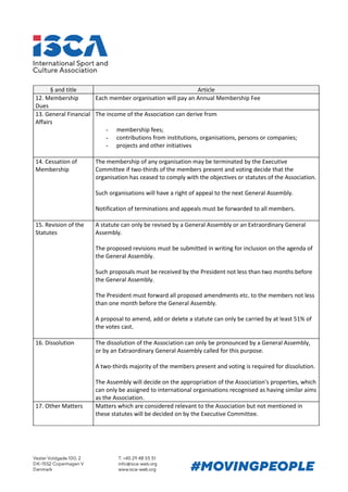 ISCA Statutes | PDF