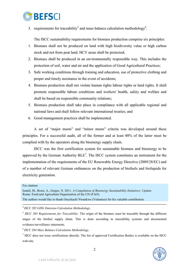 Iscc | PDF | Agriculture | Industries