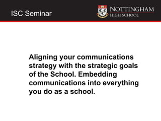 Isc communications seminar | PDF