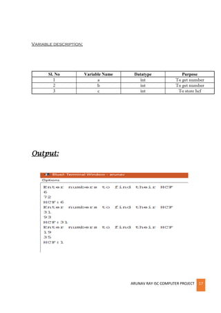 Isc computer project final upload last | PDF