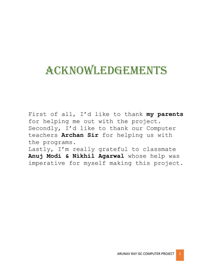 Isc computer project final upload last | PDF