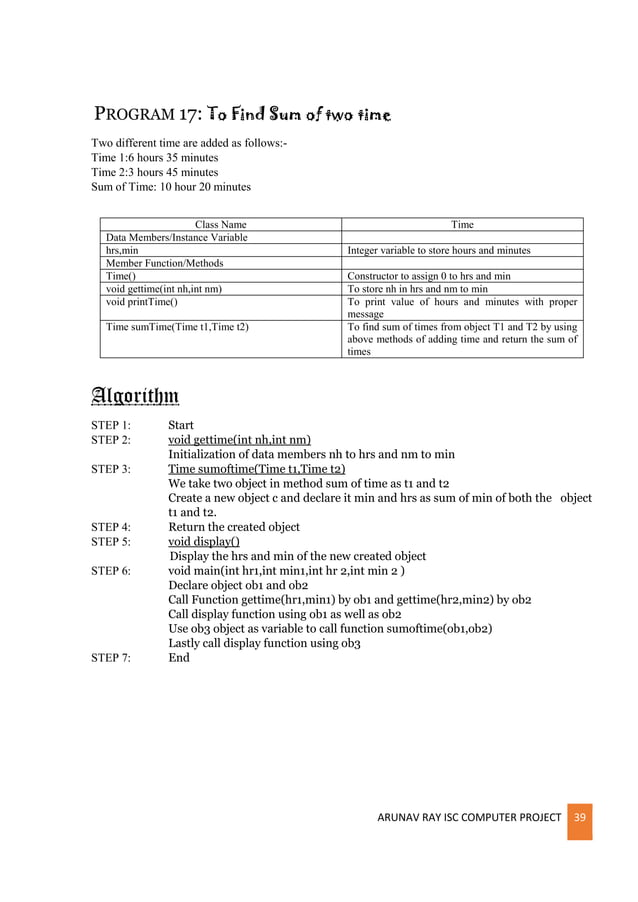 Isc computer project final upload last | PDF