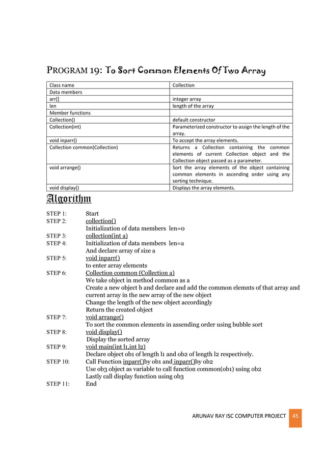 Isc computer project final upload last | PDF