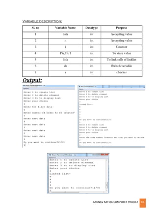 Isc computer project final upload last | PDF