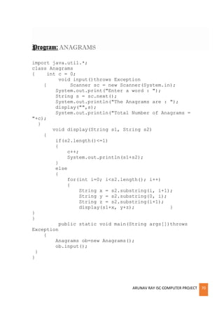 Isc computer project final upload last | PDF