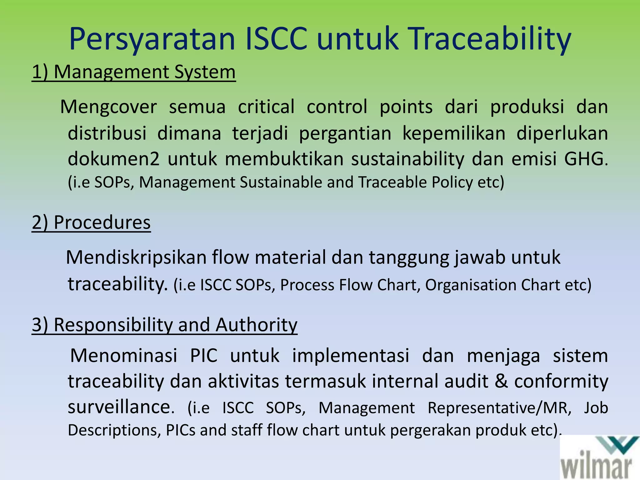 ISCC Supply Chain Model Mass Balance (Presentation Slides for Mills ...