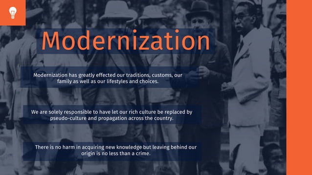 Modernization of Indian Culture : Issues & Challenges | PPT