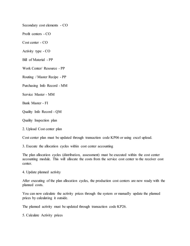 Cutover strategy in sap fico | DOCX | Business Accounting & Finance ...