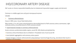 Ischemic Heart Disease(IHD) | PPTX