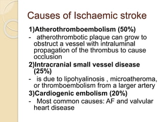 Ischaemic stroke cme | PPTX