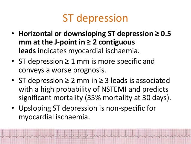 ECG changes in myocardial Ischemia and injury