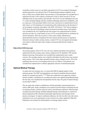 International Study of Comparative Health Effectiveness with Medical ...