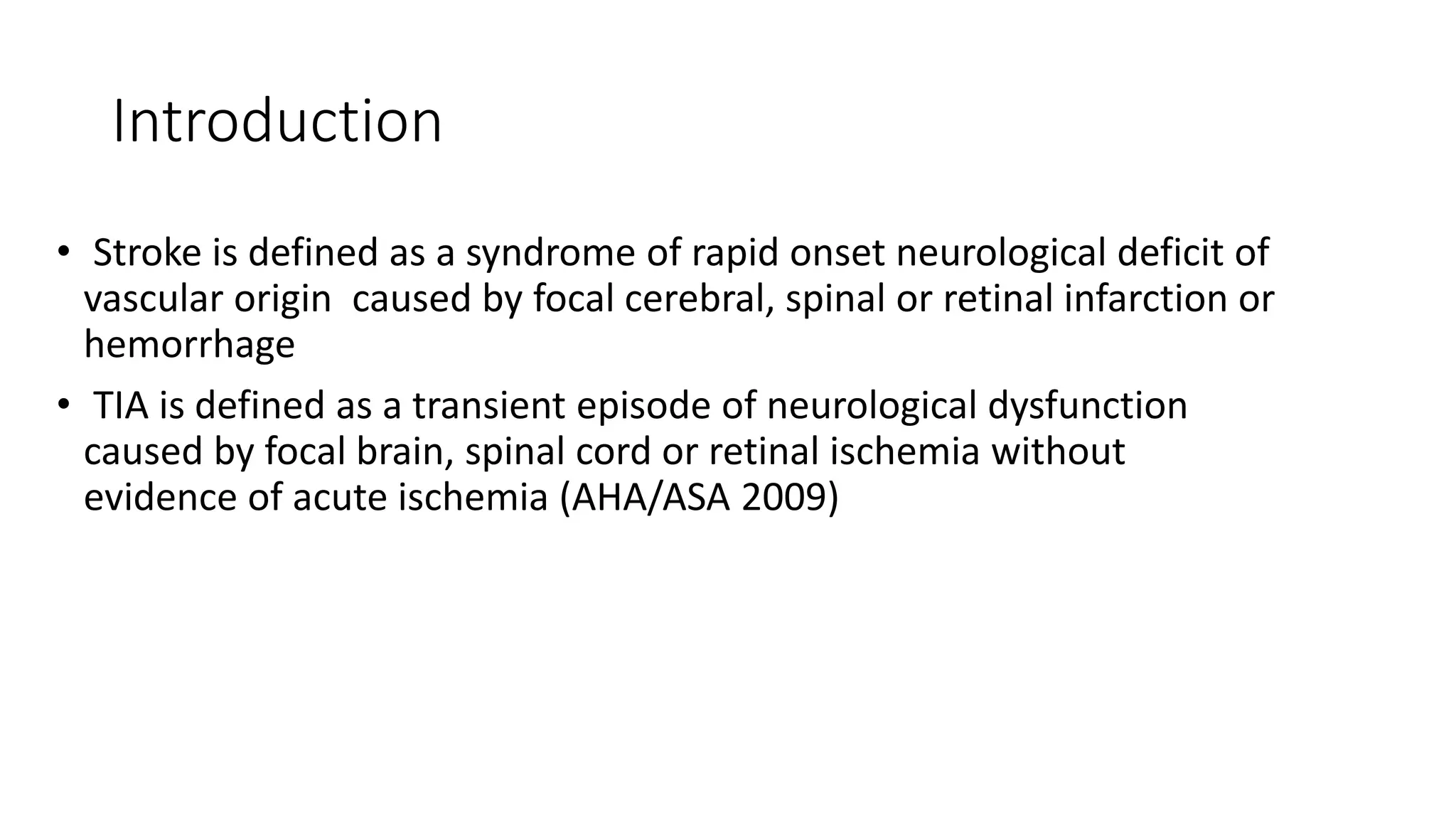Ischaemic stroke pathogenesis and treatment | PPTX