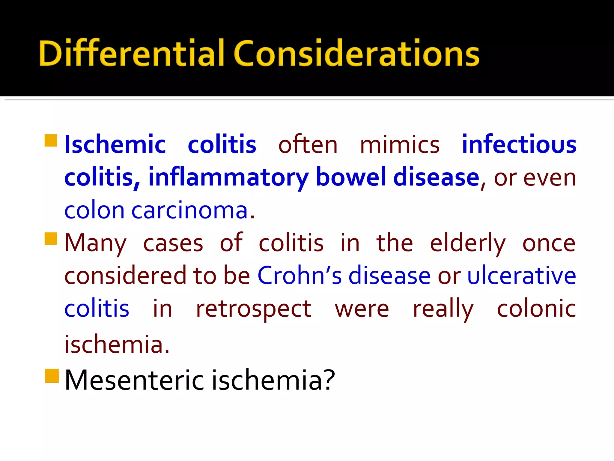 Ischemic colitis | PPT