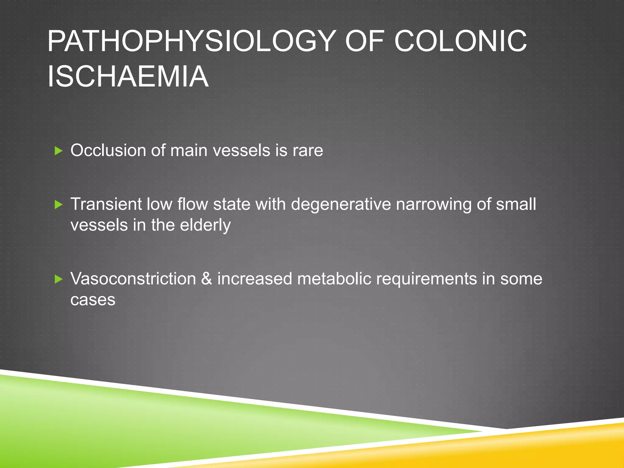 Ischemic colitis | PPT