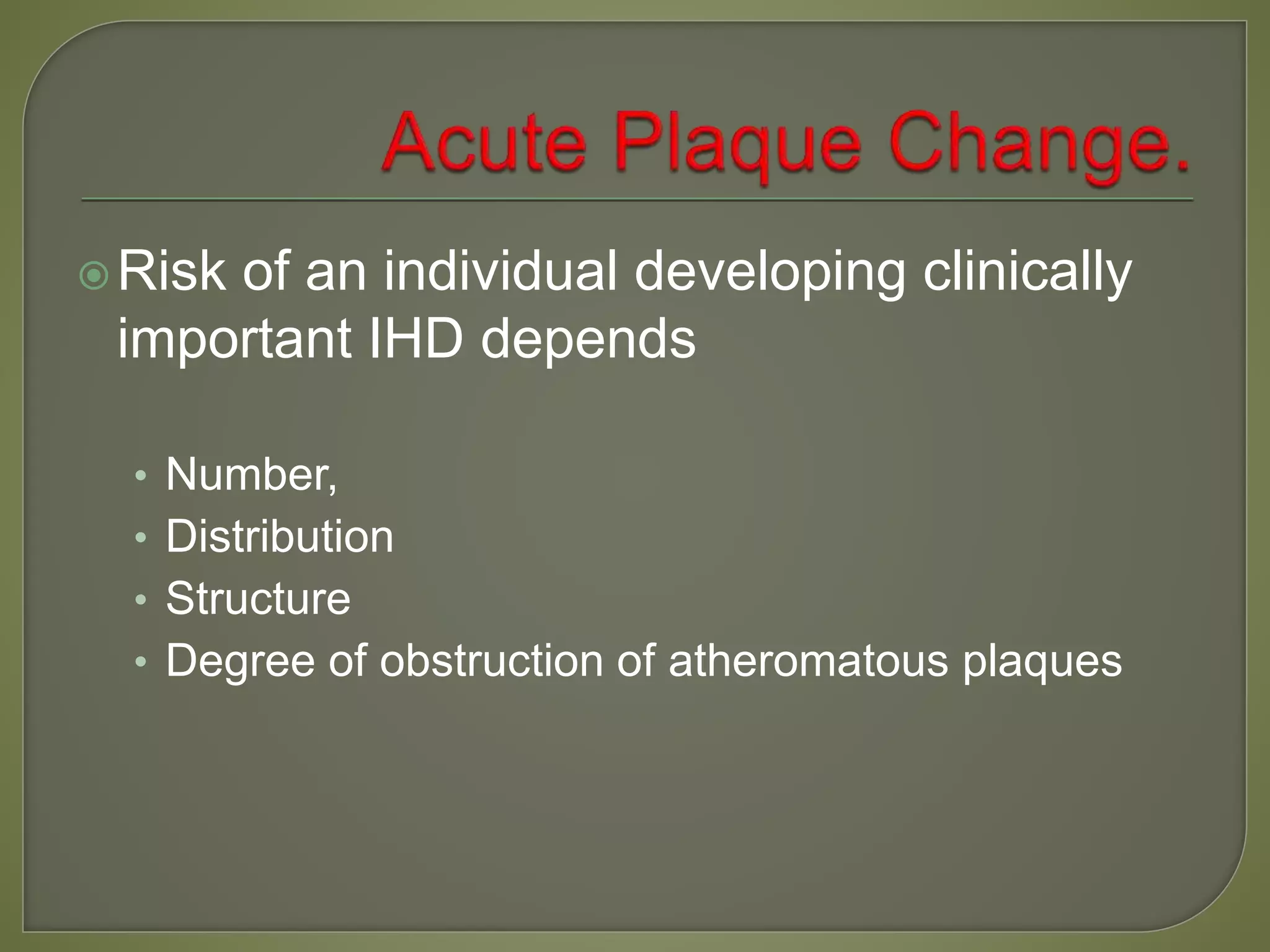 Ischemic Heart Disease:Pathophysiology | PPTX