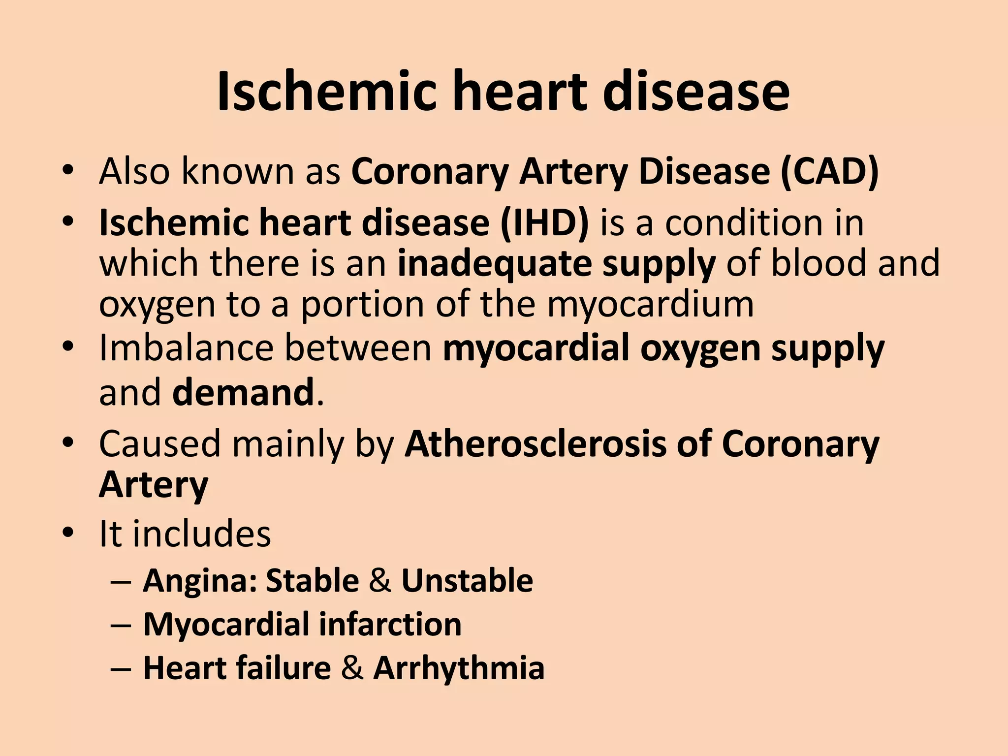 Ischemic heart disease | PPTX