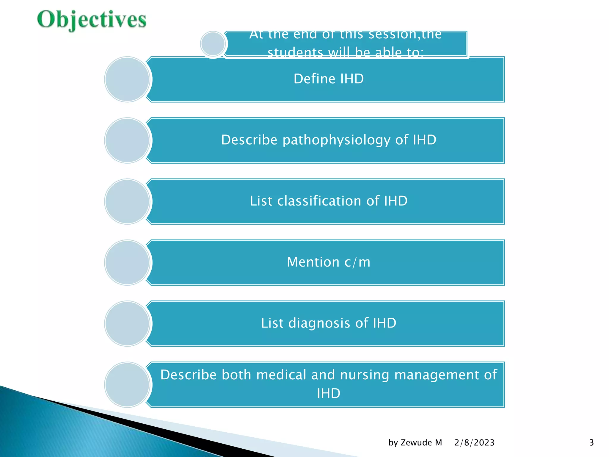 ISCHEMIC HEART DISEASE BY ZEWUDE M..pptx