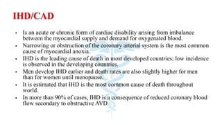 ISCHEMIC HEART DISEASE (IHD) | PPTX