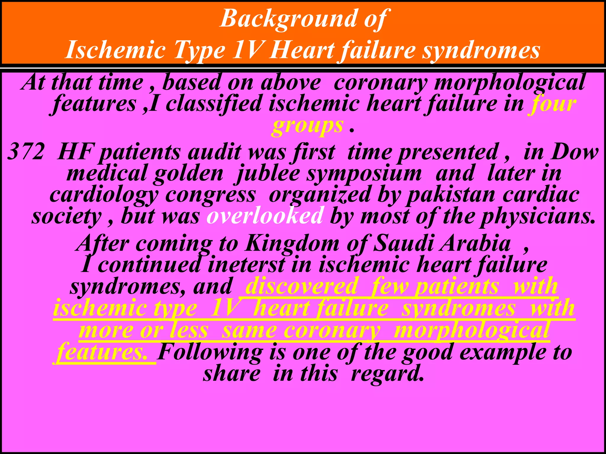Ischemic heart failure benign or malignant | PPTX