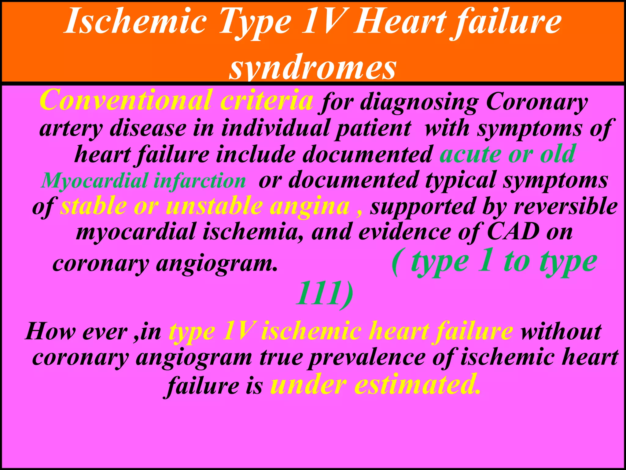 Ischemic heart failure benign or malignant | PPTX