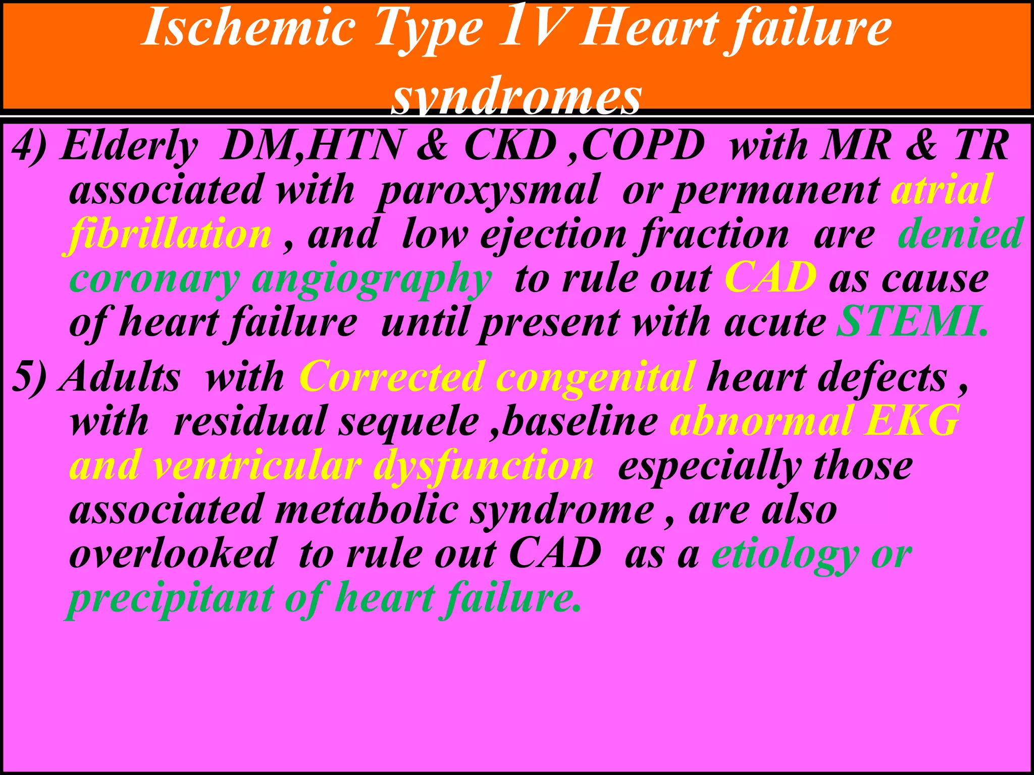 Ischemic heart failure benign or malignant | PPTX