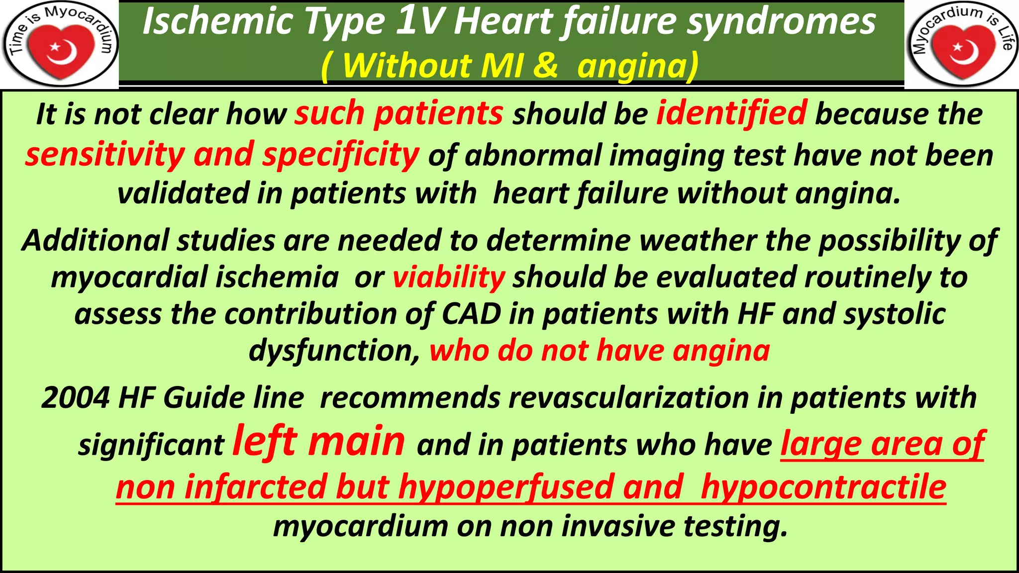 Ischemic Heart Failure Classification | PPT