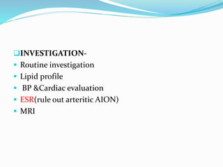 Ischemic optic neuropathy | PPTX