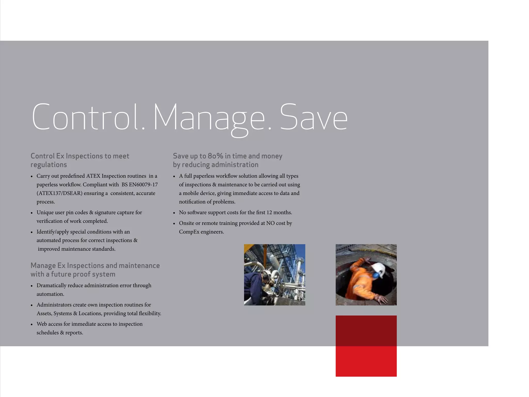 Ischia ATEX Inspection - Paperless Efficiency Company Brochure | PDF