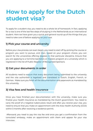 iSchoolConnects Netherlands Visa guide | PDF