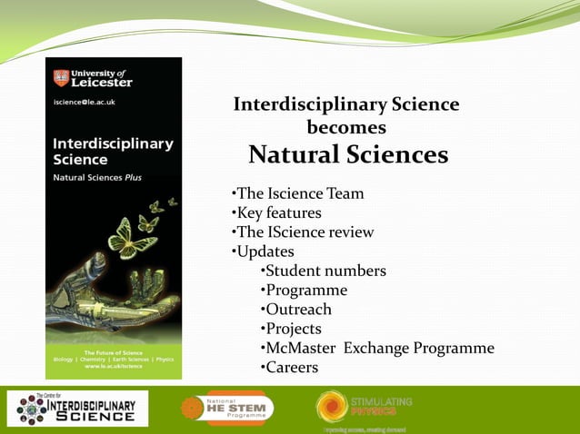 Centre for Interdisciplinary Science Contributors Lunch 2013 | PPTX