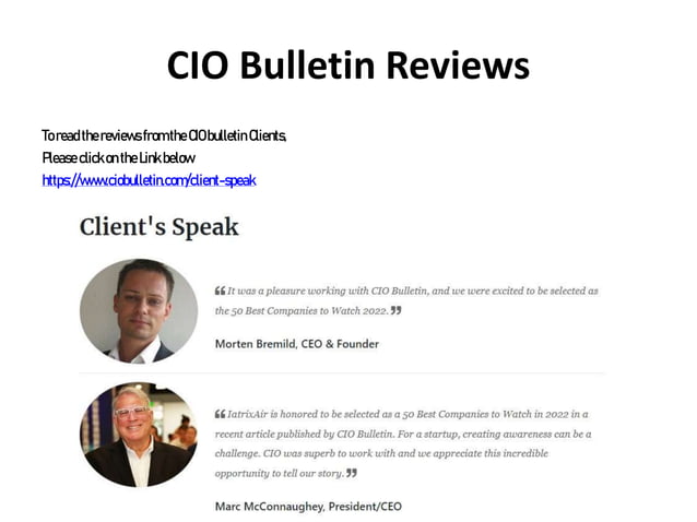 Is CIO Bulletin Magazine legit? | PPT